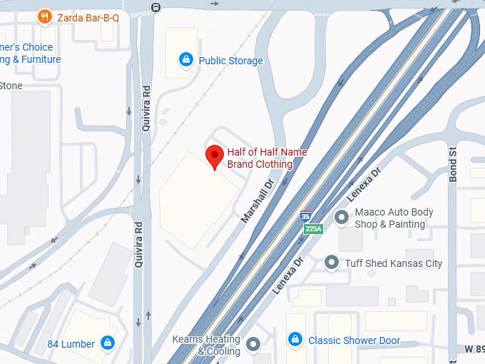 16. half of half name brand clothing map