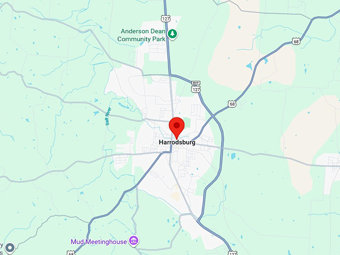 16. harrodsburg ky map