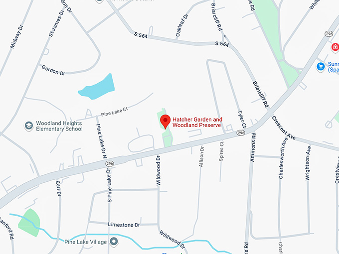 16. hatcher garden and woodland preserve map