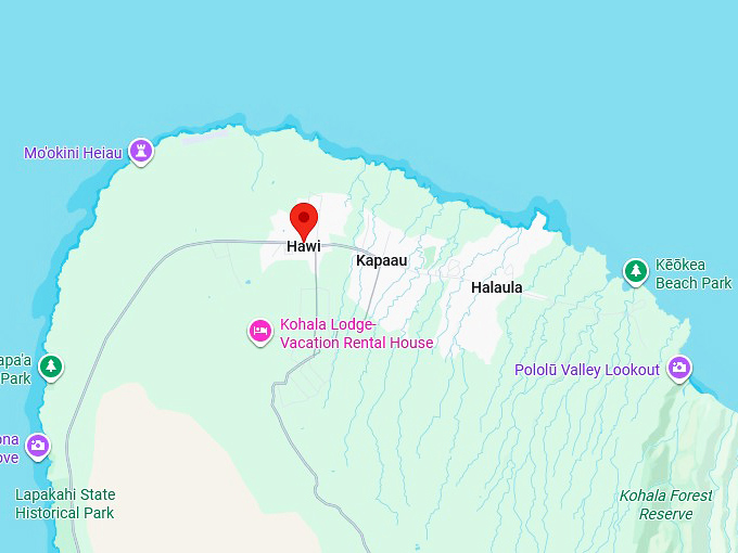16. hawi map