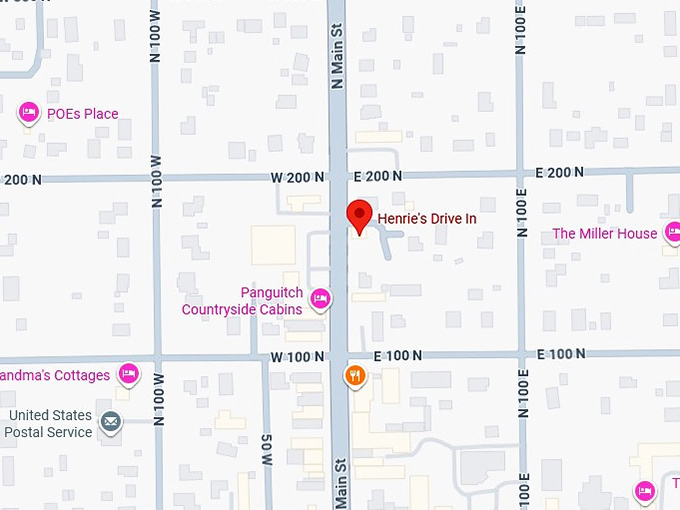 16. henrie's drive in map