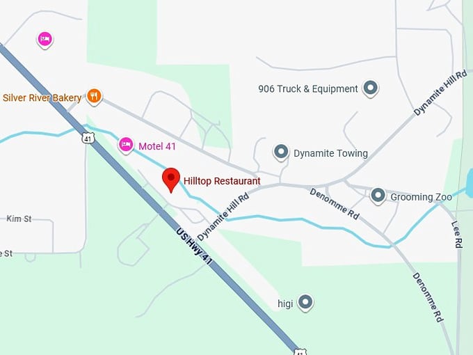 16. hilltop restaurant map