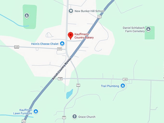 16. kauffman&rsquo;s country bakery map