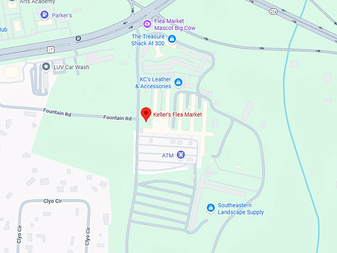 16. keller's flea market map