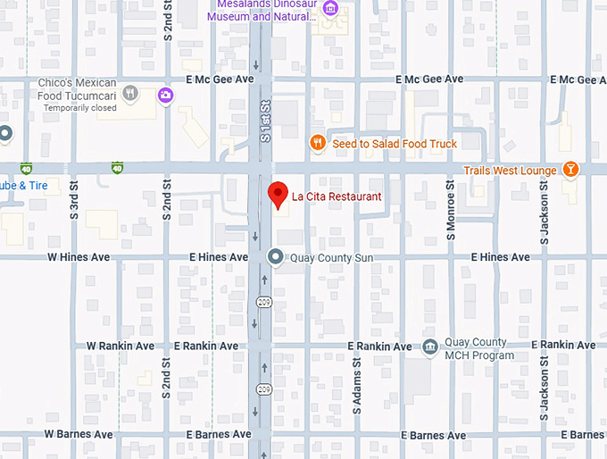 16. la cita restaurant map