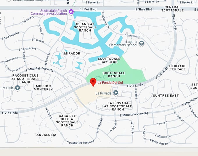 16. la fonda del sol map