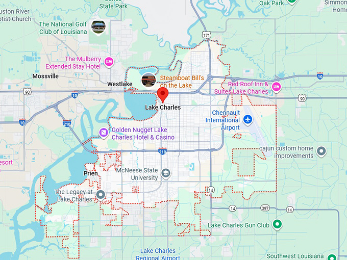 16. lake charles map
