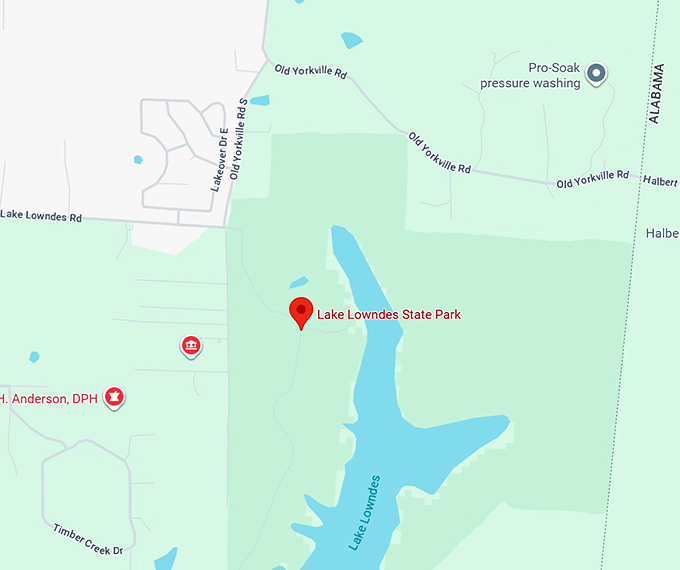 16. lake lowndes state park map