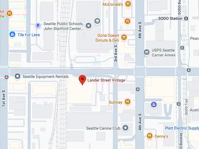 16. lander street vintage map