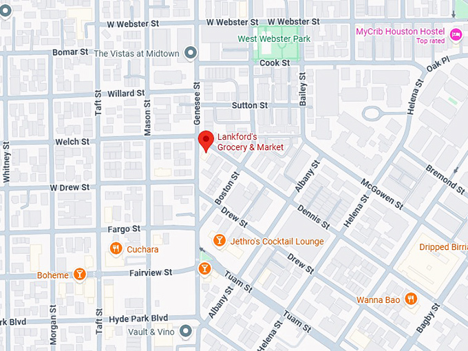 lankford's grocery & market map