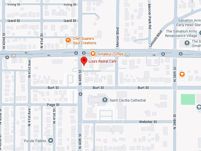 16. lisa's radial cafe map