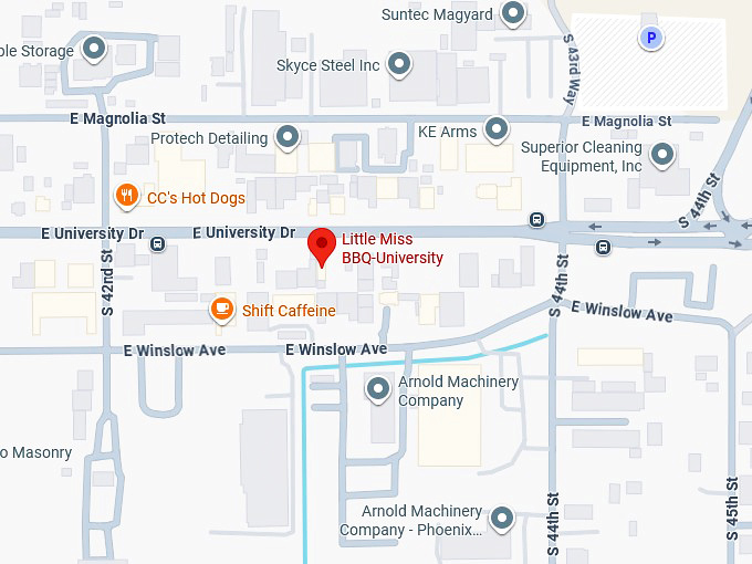 16. little miss bbq university map