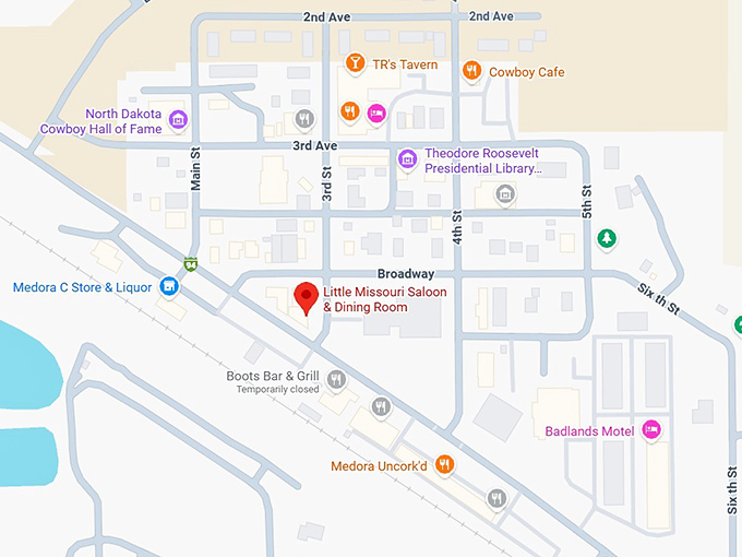 16. little missouri saloon & dining room map