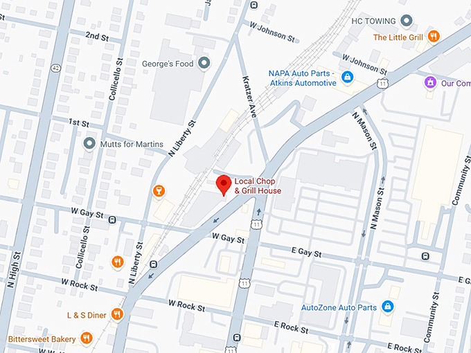 16. local chop & grill house map