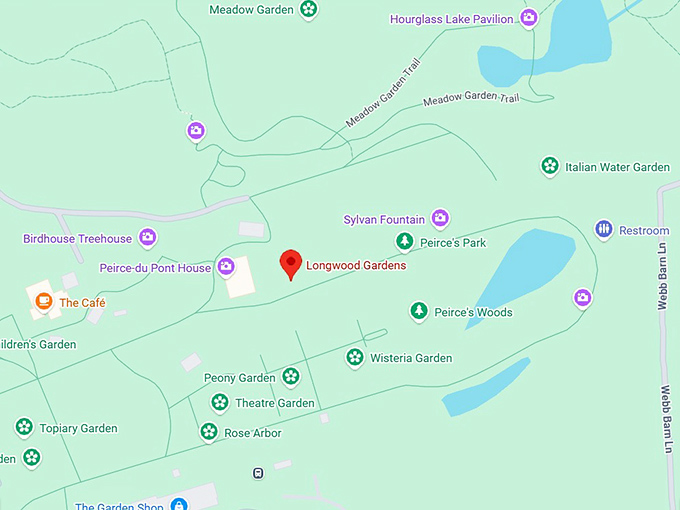 16. longwood gardens map