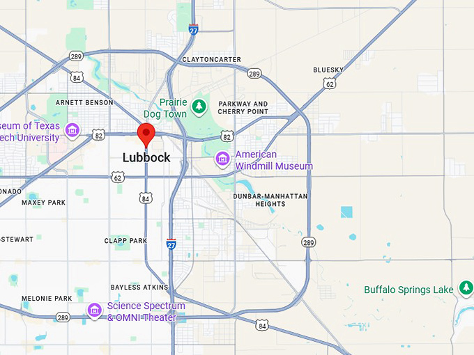 16. lubbock map