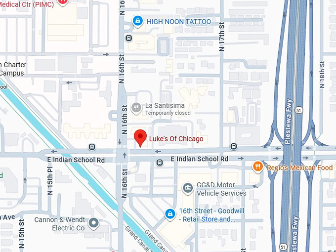 16. luke's of chicago map