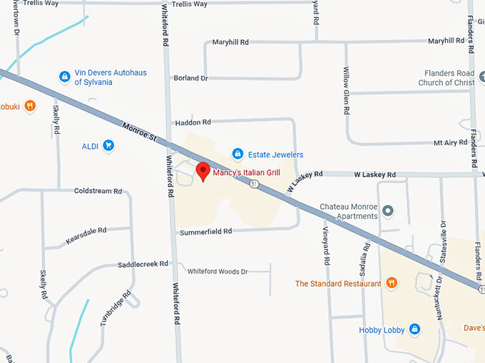 16. mancy's italian grill map