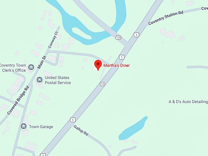 martha’s diner map