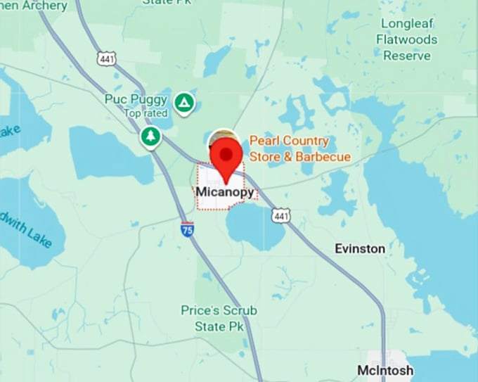 16. micanopy map