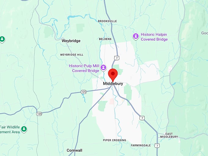 16. middlebury vt map
