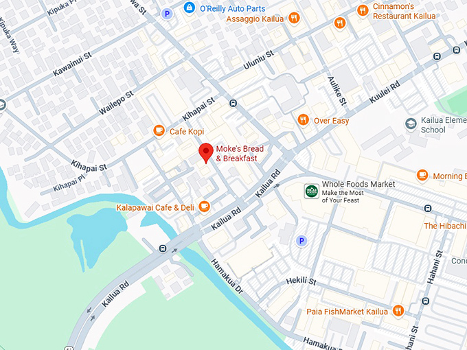 16. moke's bread & breakfast map