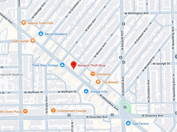 16. monarch thrift shop map