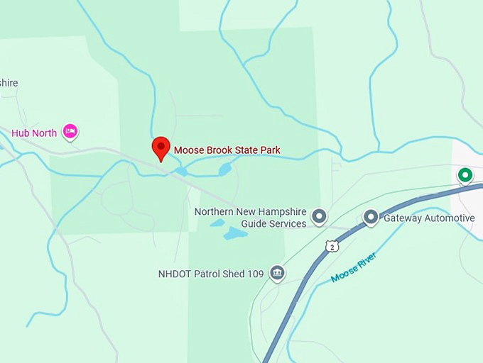 16. moose brook state park map