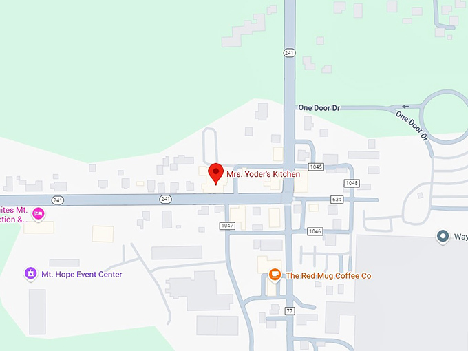 16. mrs. yoder's kitchen map