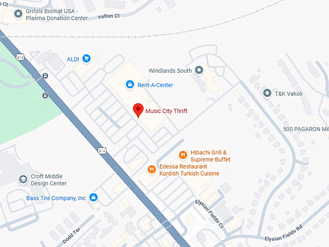 16. music city thrift map