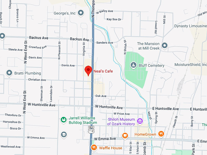 16. neal&rsquo;s cafe map