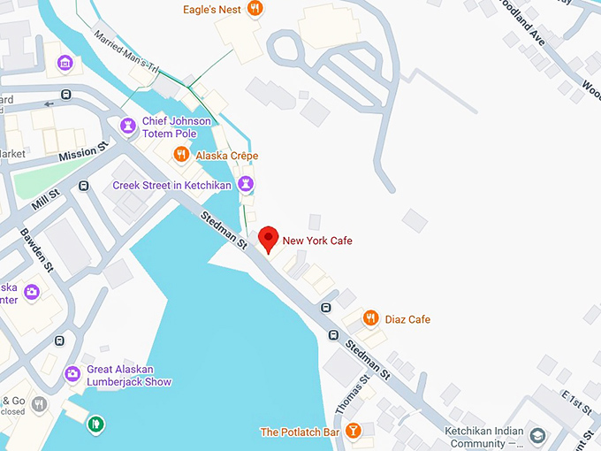 16. new york cafe map