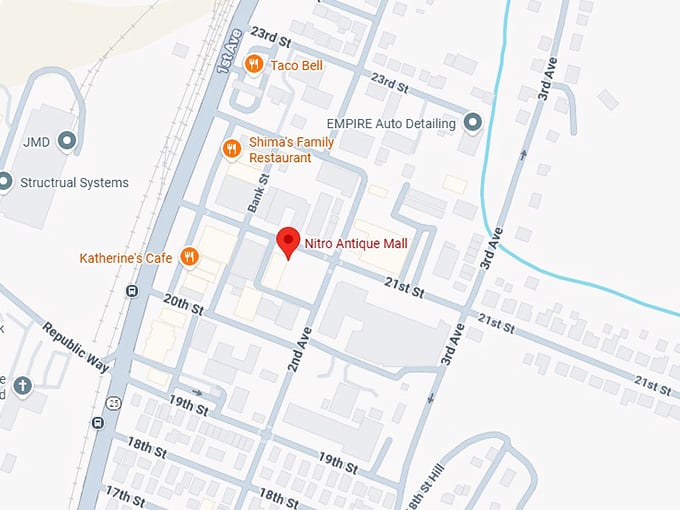 16. nitro antique mall llc map