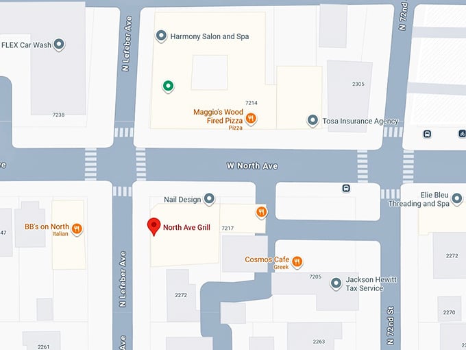 16. north avenue grill map