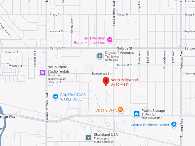 16. north hollywood swap meet map