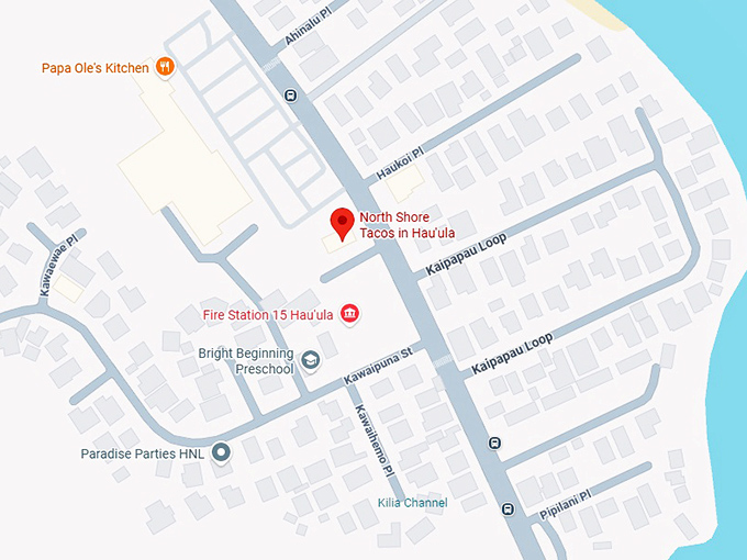 16. north shore tacos in hau'ula map