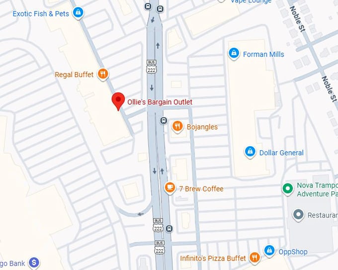 16. ollie's bargain outlet (3240 n 5th street hwy) map