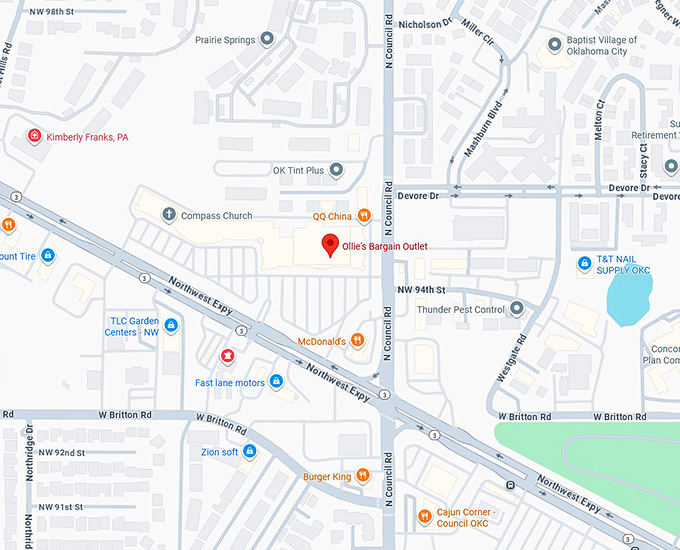 16. ollie's bargain outlet map