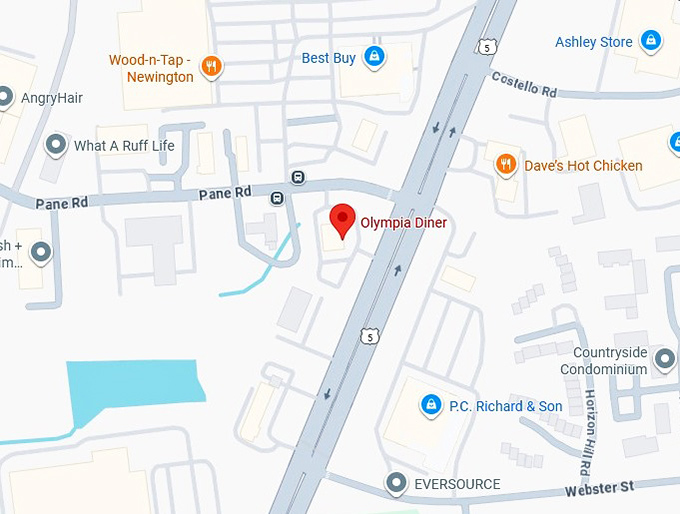16. olympia diner map