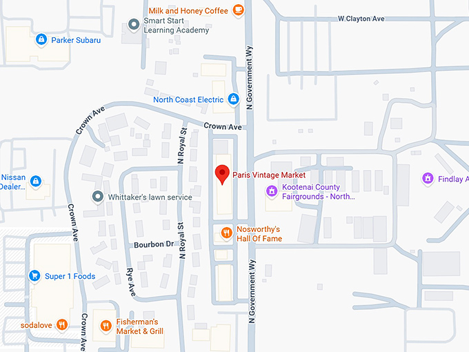 16. paris vintage market map