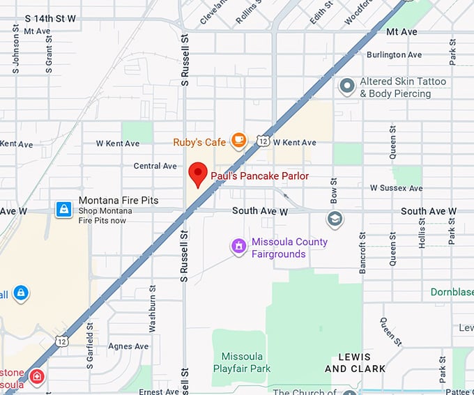 16. paul's pancake parlor map