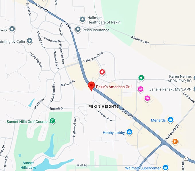 16. pekin's american grill map