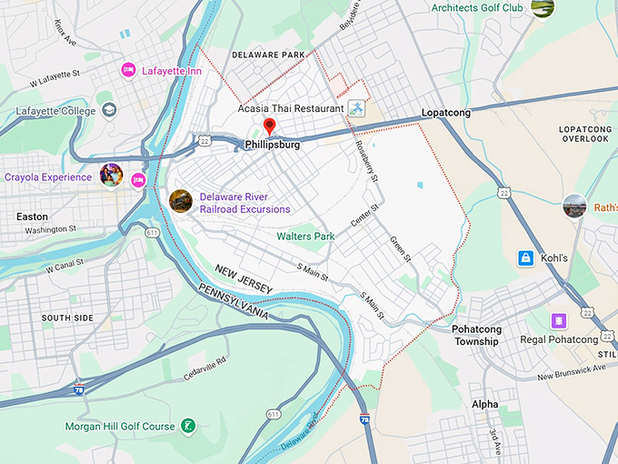 16. phillipsburg, nj map