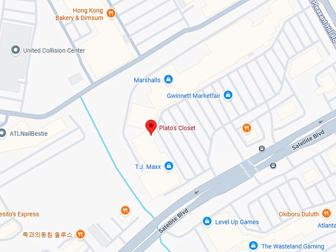 16. plato's closet map