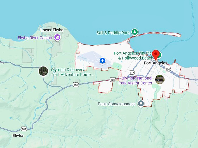 16. port angeles map