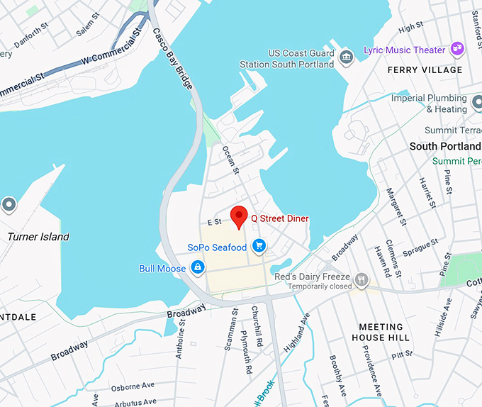 16. q street diner map