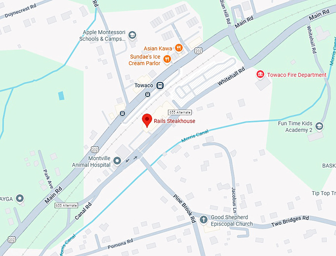 16. rails steakhouse map