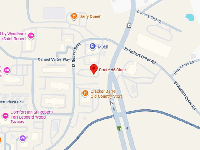 16. route 66 diner map