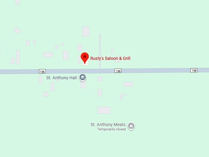 16. rusty's saloon & grill map