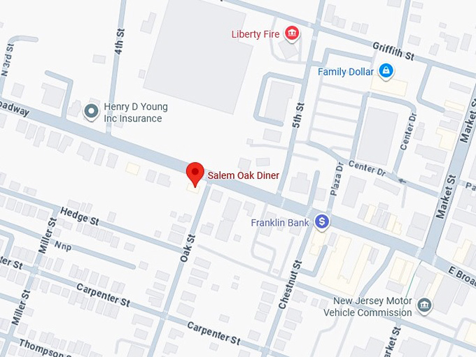 16. salem oak diner map